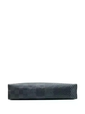 LOUIS VUITTON Damier Graphite 3d Pochette Voyage Mm Clutch Bag