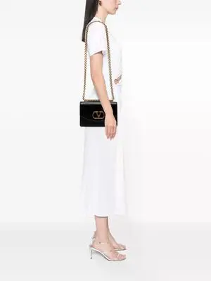 Valentino Garavani Vlogo Chain Crossbody Bag - Black