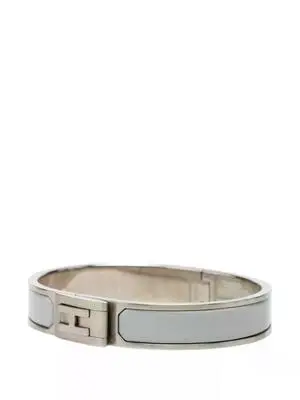 Hermès Palladium Plated Enamel Bracelet