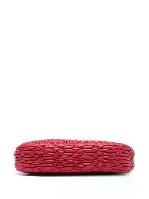 Miu Miu Matelassé Nappa Crystal Chain Crossbody Bag