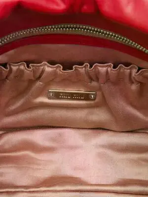 Miu Miu Matelassé Nappa Crystal Chain Crossbody Bag