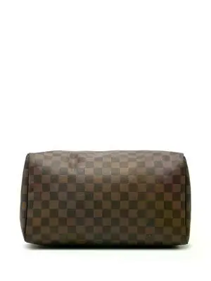 LOUIS VUITTON Damier Ebene Speedy 30 Boston Bag - Brown