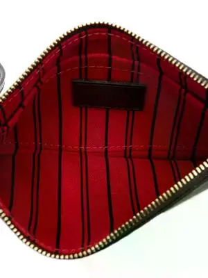 LOUIS VUITTON 2016 Damier Ebene Neverfull Pm Pouch