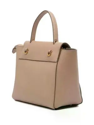 Celine Nano Belt Bag Satchel In Grained Calfskin - Neutrals