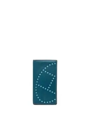 Hermès 2013 Chevre Mysore Evelyne Wallet Long Wallets - Blue