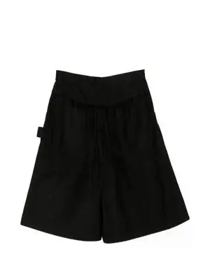 Yohji Yamamoto Wide-leg Shorts With Hammer Loop