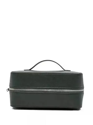 Sandro Textured Wash Bag - Green