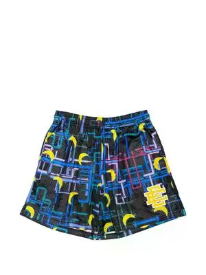 ERIC EMANUEL Moon-print Track Shorts