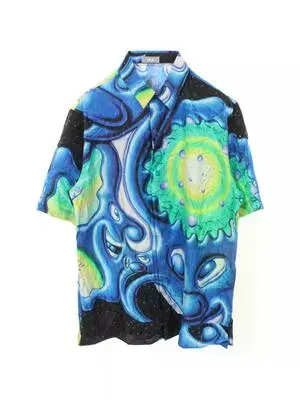 Dior X Kenny Scharf 2010s Oblique Shirt - Blue