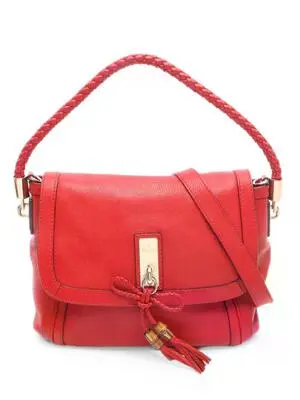 Gucci 2010s Bella Braided Shoulder Bag - Red