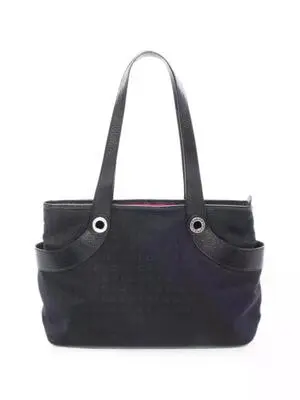 BVLGARI 2010s Logo Mania Tote Bag - Black