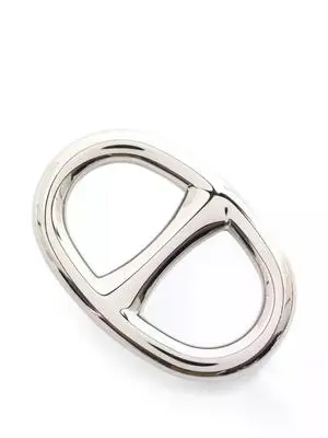 Hermès 2010s Anchor Chain Scarf Ring - Silver