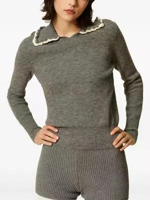 TWINSET Knitted Shorts With Scalloped Details