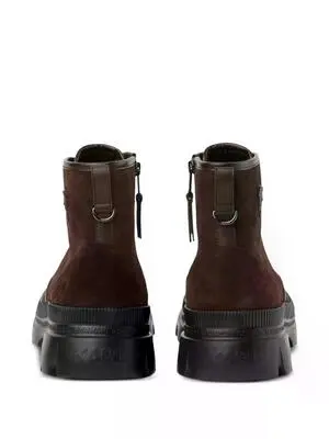 Karl Lagerfeld Suede Lace-up Boots