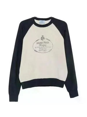 Prada Logo-print Raglan-sleeve Sweatshirt