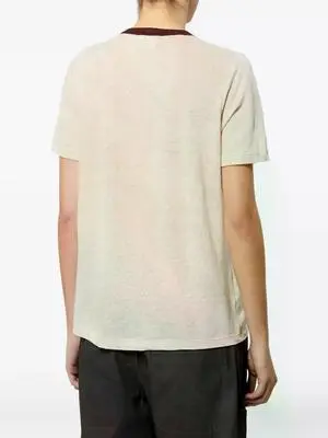 MARANT ETOILE Printed Linen T-shirt