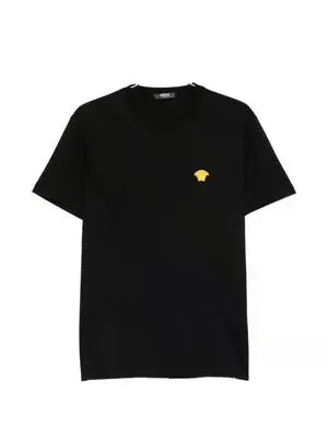 Versace Medusa Embroidered T-shirt - Black