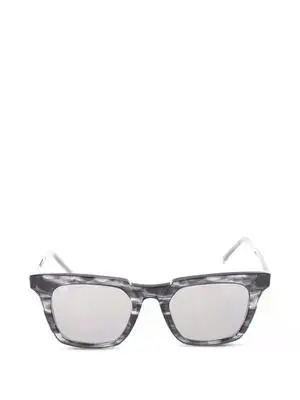 OAMC Marble Effect Square Frame Sunglasses - Grey