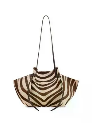 Yuzefi Mochi Zebra-print Shoulder Bag - Brown
