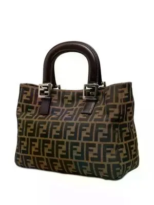 Fendi Zucca Canvas Twins Tote Bag