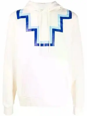 COUNTY OF MILAN Rural Cross Hooded Sweatshirt - Neutrals