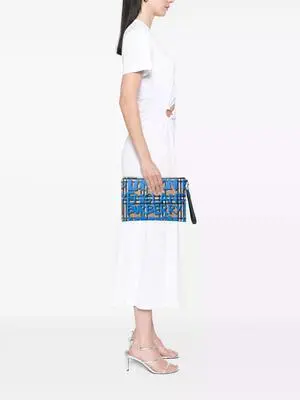 Burberry Graffiti Zip Pouch Clutch Bag