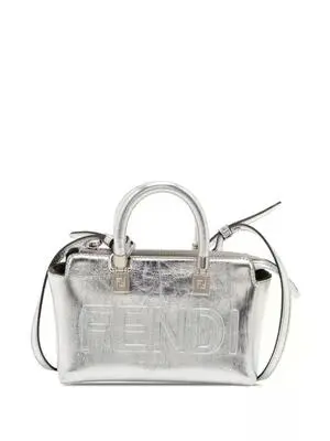 Fendi 2010-2026 Mini Leather The Way Roma Satchel - Silver