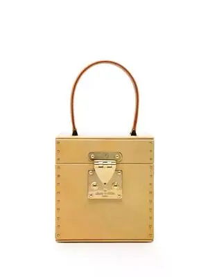 LOUIS VUITTON 1998 Monogram Vernis Bleecker Box Vanity Bag - Neutrals