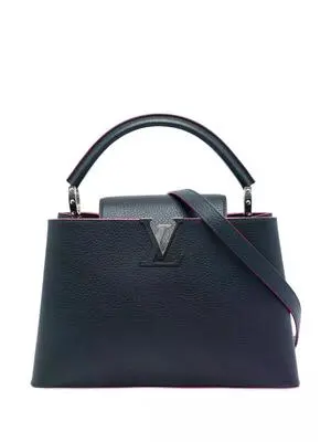 LOUIS VUITTON 2017 Taurillon Capucines Bb Satchel - Blue