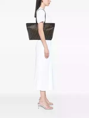 Fendi Medium Zucca Coated Canvas Laser Cut Star Tote Bag
