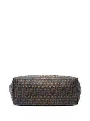 Fendi Medium Zucca Coated Canvas Laser Cut Star Tote Bag