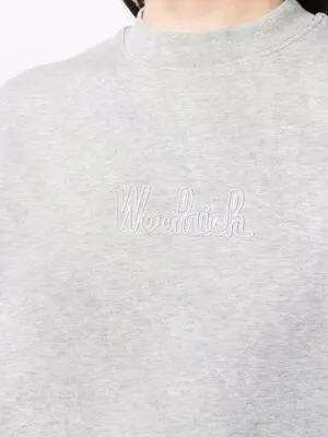Woolrich Logo-embroidered Organic Cotton Sweatshirt