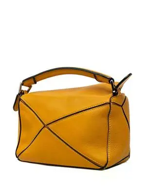 Loewe 2020 Mini Calfskin Puzzle Satchel - Yellow