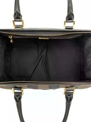Fendi Pequin Coated Canvas Boston Bag