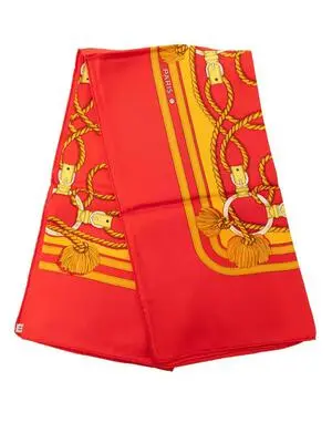 Hermès 2000-2026 Cordelieres Silk Scarf Scarves - Red