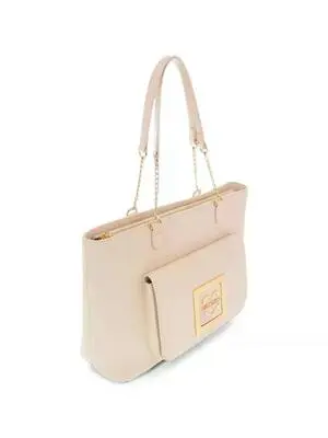 Moschino Plaque Chain-link Shoulder Bag