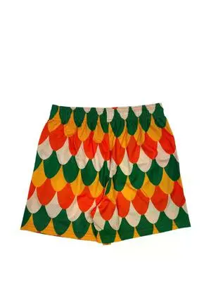 ERIC EMANUEL Ee Basic Scalloped Track Shorts - Orange
