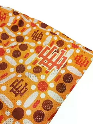 ERIC EMANUEL Geometric-pattern Shorts - Orange