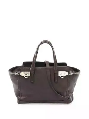 FERRAGAMO 2010s Gancini Tote Bag - Brown