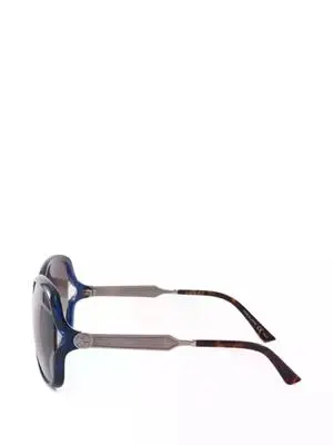 Gucci 2010s Interlocking G Butterfly Sunglasses