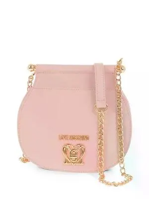 Moschino Logo-plaque Cross Body Bag - Pink