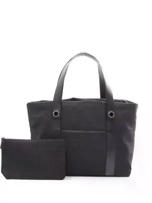 BVLGARI 2010s Logomania Tote Bag - Black