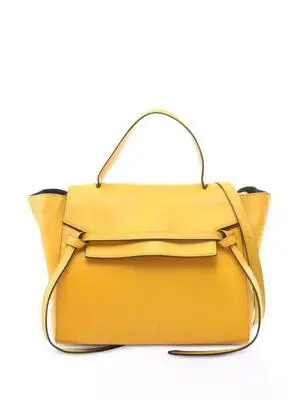 Celine 2000s Mini Belt Tote Bag - Yellow