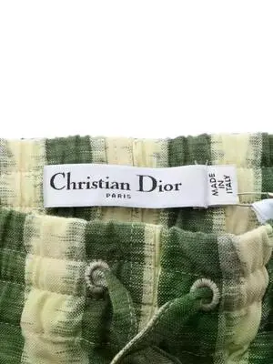 Dior 2010s Striped Drawstring Shorts