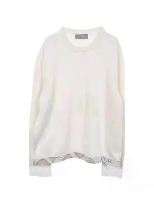 Dior Long-sleeve Sweater With Floral Detail