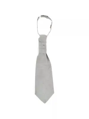 Corneliani Textured Silk Pointed-tip Tie - Grey
