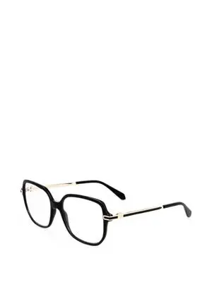 FERRAGAMO Logo-plaque Glasses - Black