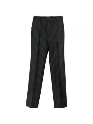 TOM FORD Pinstripe-pattern Tailored Trousers - Black