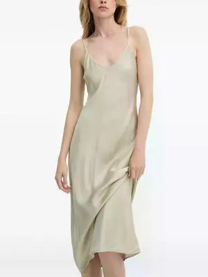 SAMSOE SAMSOE V-neck Spaghetti-strap Nightdress - Neutrals