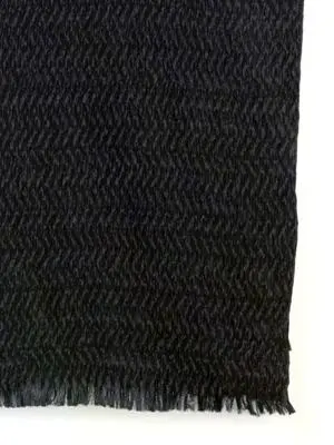 Giorgio Armani Crinkled-finish Fringed Scarf